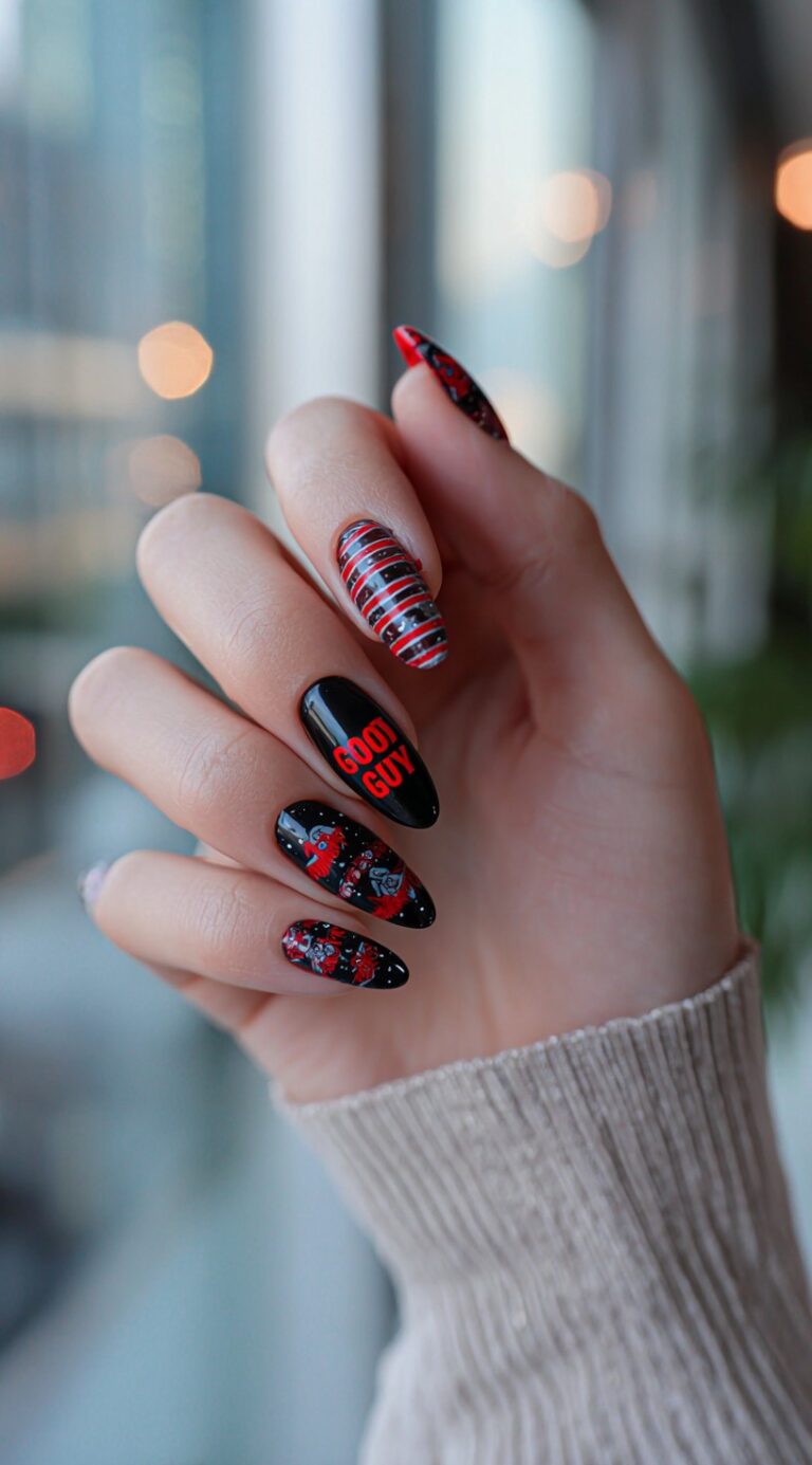 32 Creepy Chucky Nails: Spine-Chilling Ideas for a Slasher-Inspired ...