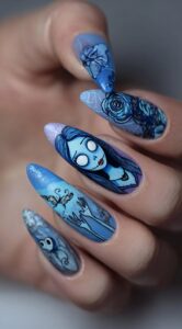 31 Spellbinding Corpse Bride Nails: Unique Ideas for a Haunting ...