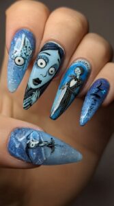 31 Spellbinding Corpse Bride Nails: Unique Ideas for a Haunting ...