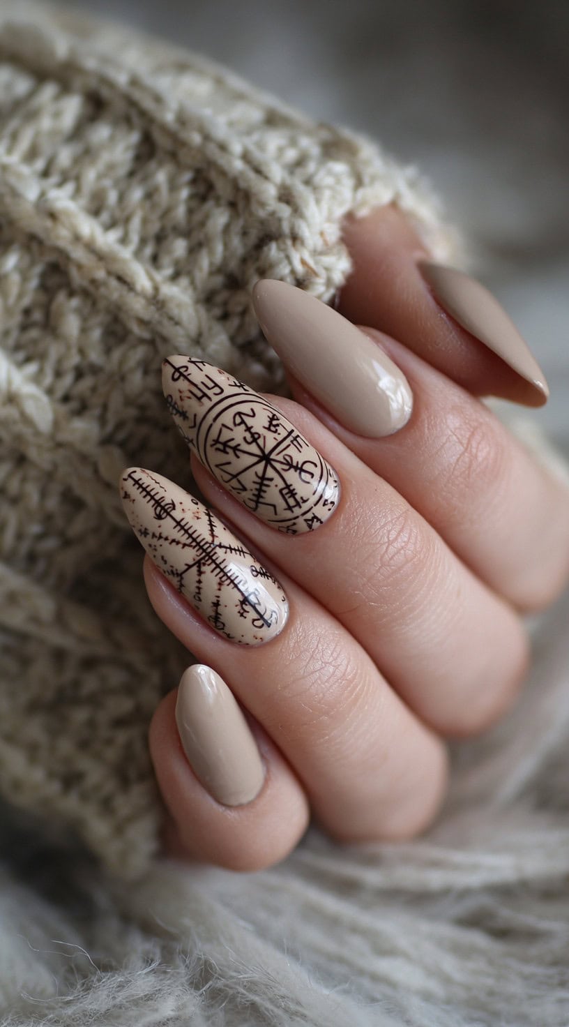 26 Epic Viking Nails: Bold Halloween Ideas to Channel Your Inner ...