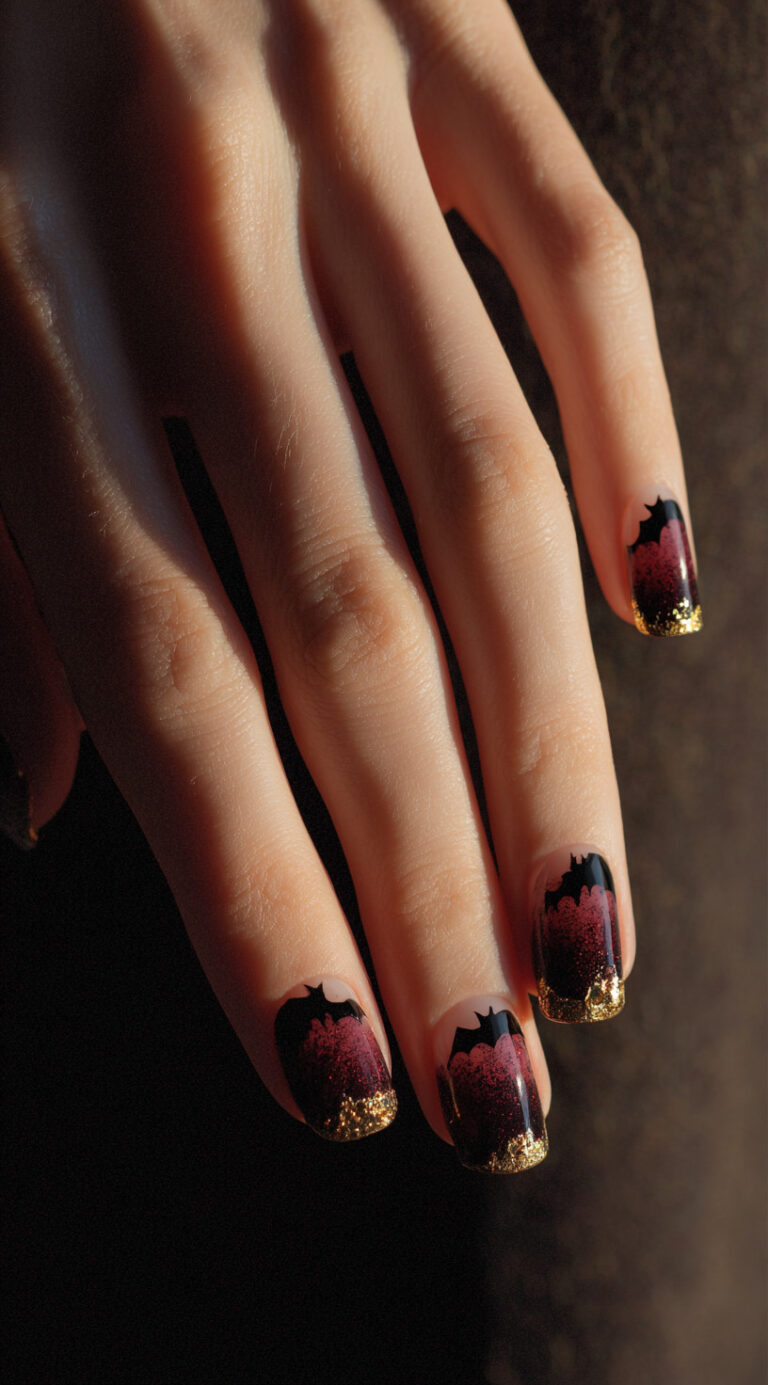 34 Wicked Bat Nails: Sinister-Cute Ideas Perfect for a Halloween Slay ...