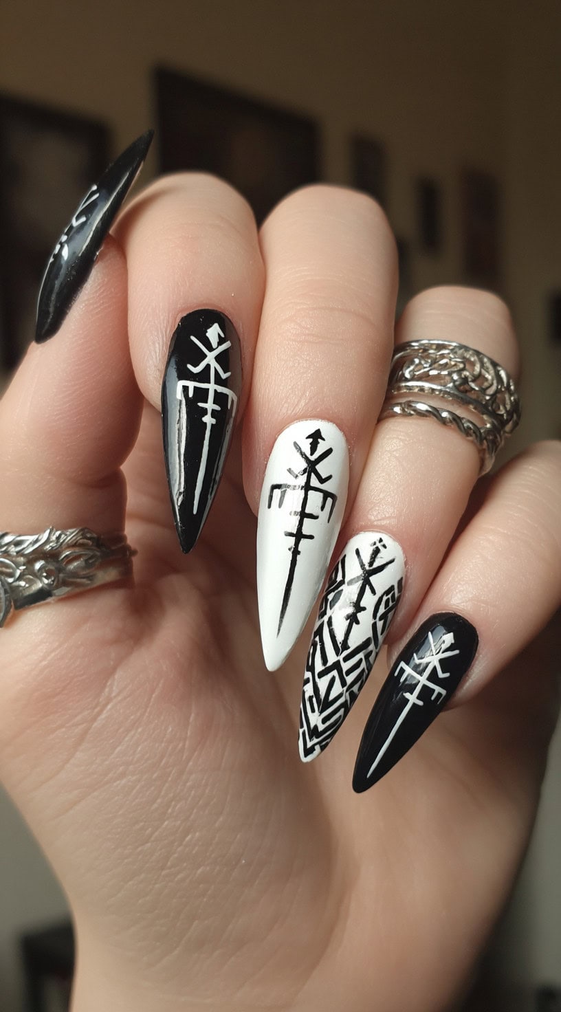 26 Epic Viking Nails: Bold Halloween Ideas to Channel Your Inner ...