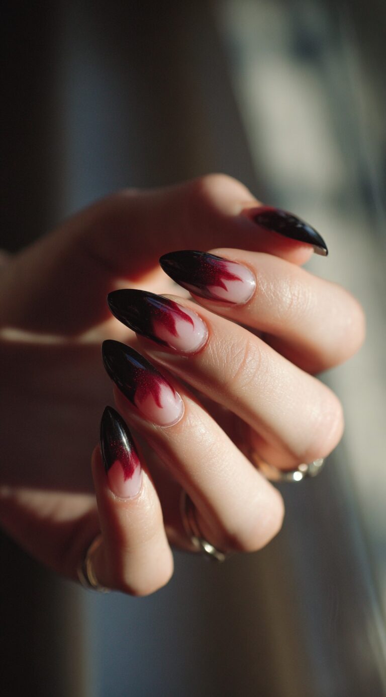 29 Sinister Vampire Nails: Bewitching Ideas for a Haunting Halloween ...