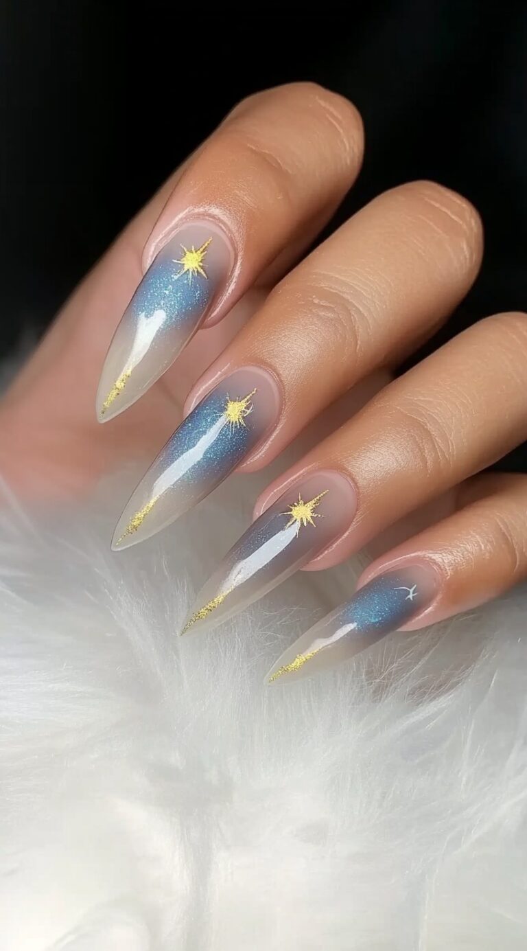 19 Stunning Blue Aura Nails Designs: Mesmerizing Ideas for a Luminous ...