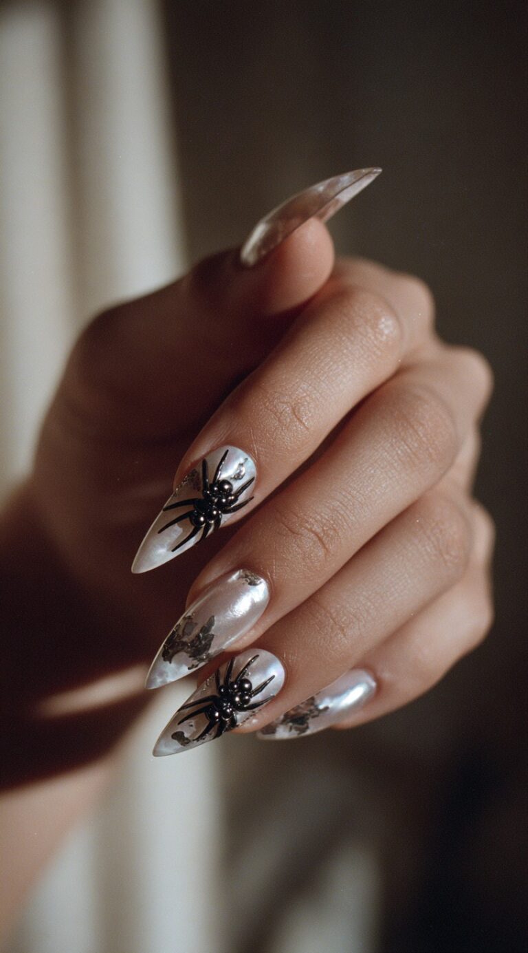 41 Creepy-Cute Spider Nails: Daring Ideas for a Haunting Halloween ...