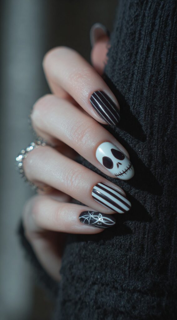 29 Sinister Jack Skellington Nails Ideas: Creepy-Cool Styles for a ...