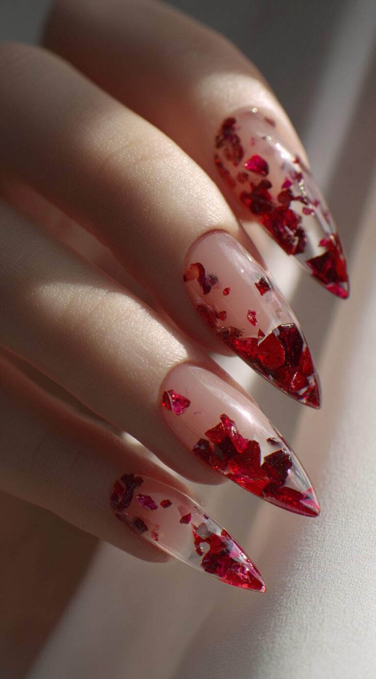 28 Jaw-Dropping Blood Drip Nails: Halloween Nail Ideas That Slay in ...