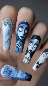31 Spellbinding Corpse Bride Nails: Unique Ideas for a Haunting ...
