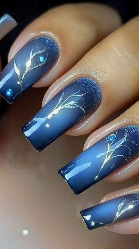 19 Stunning Blue Aura Nails Designs: Mesmerizing Ideas for a Luminous ...