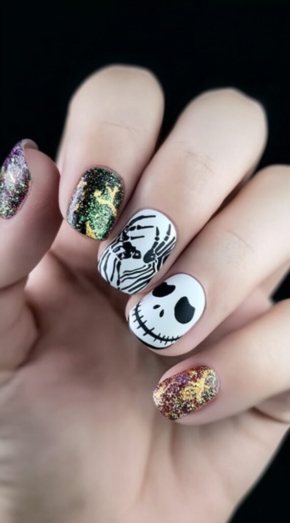29 Sinister Jack Skellington Nails Ideas: Creepy-Cool Styles for a ...