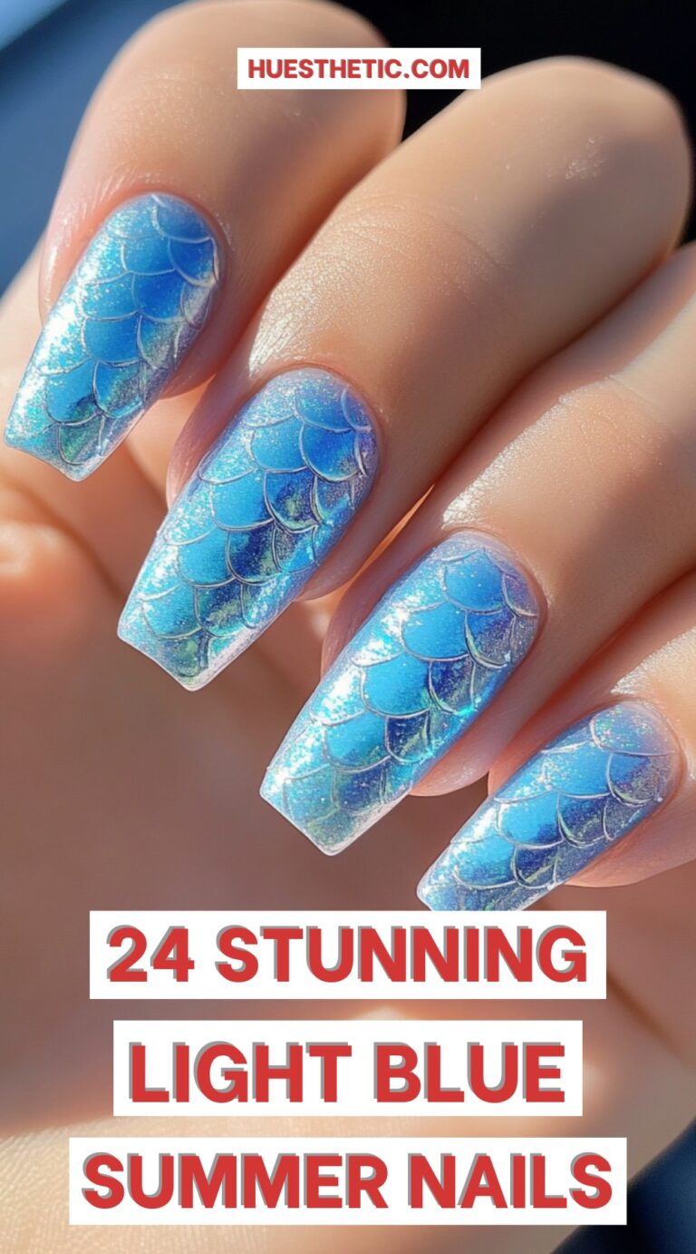 24 Stunning Light Blue Summer Nails: Chic Ideas to Rock This Season ...