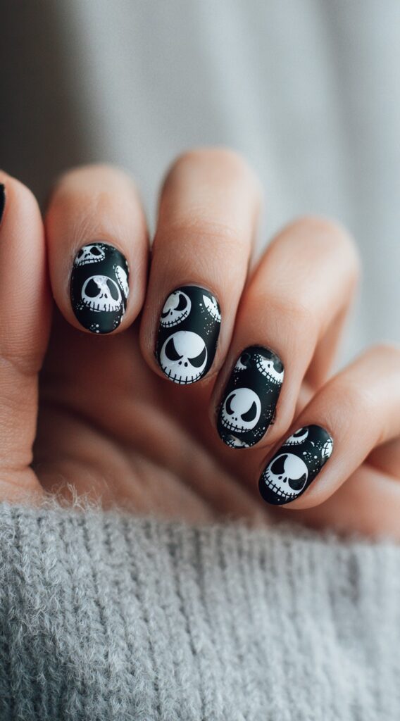 29 Sinister Jack Skellington Nails Ideas: Creepy-Cool Styles for a ...