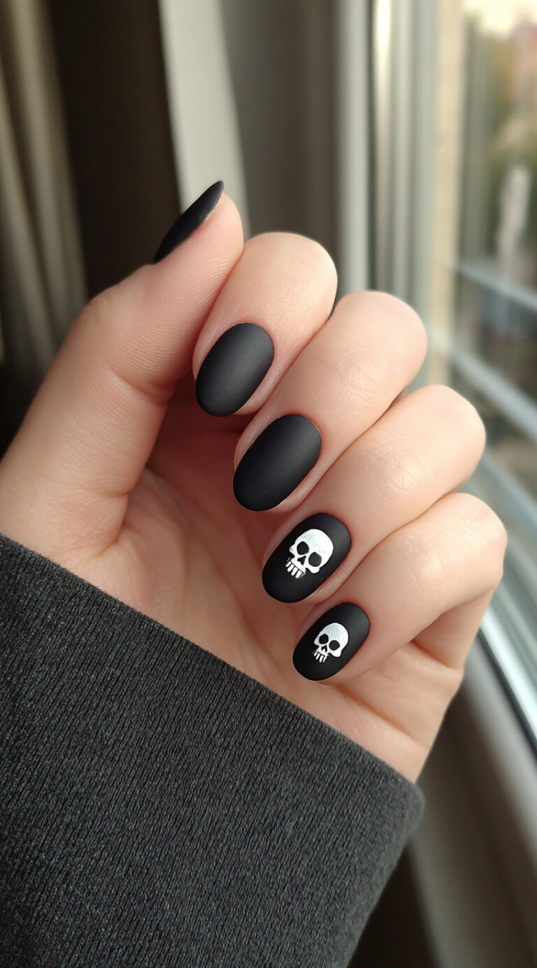 37 Spooky Skull Nails: Ideas That Scream Halloween Without Going ...