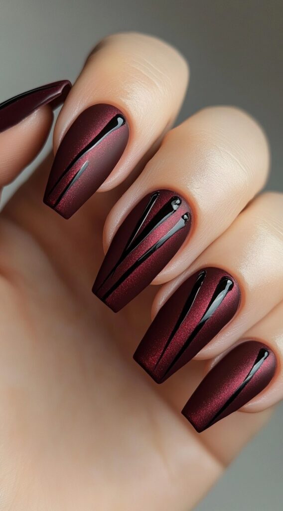 24 Stunning Burgundy Wedding Nails: Elegant Ideas for a Timeless Bridal ...