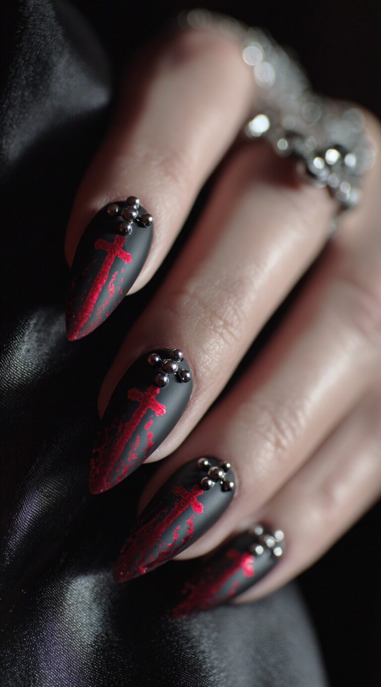 28 Jaw-Dropping Blood Drip Nails: Halloween Nail Ideas That Slay in ...