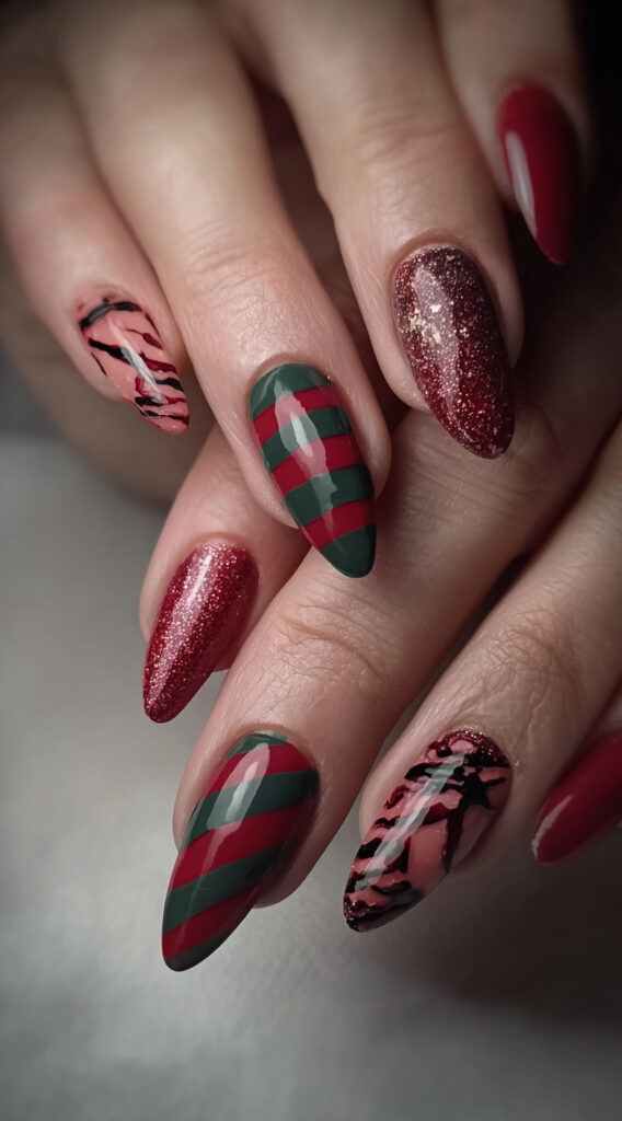 20 Killer Freddy Krueger Nails: Terrifyingly Cool Ideas for Halloween ...