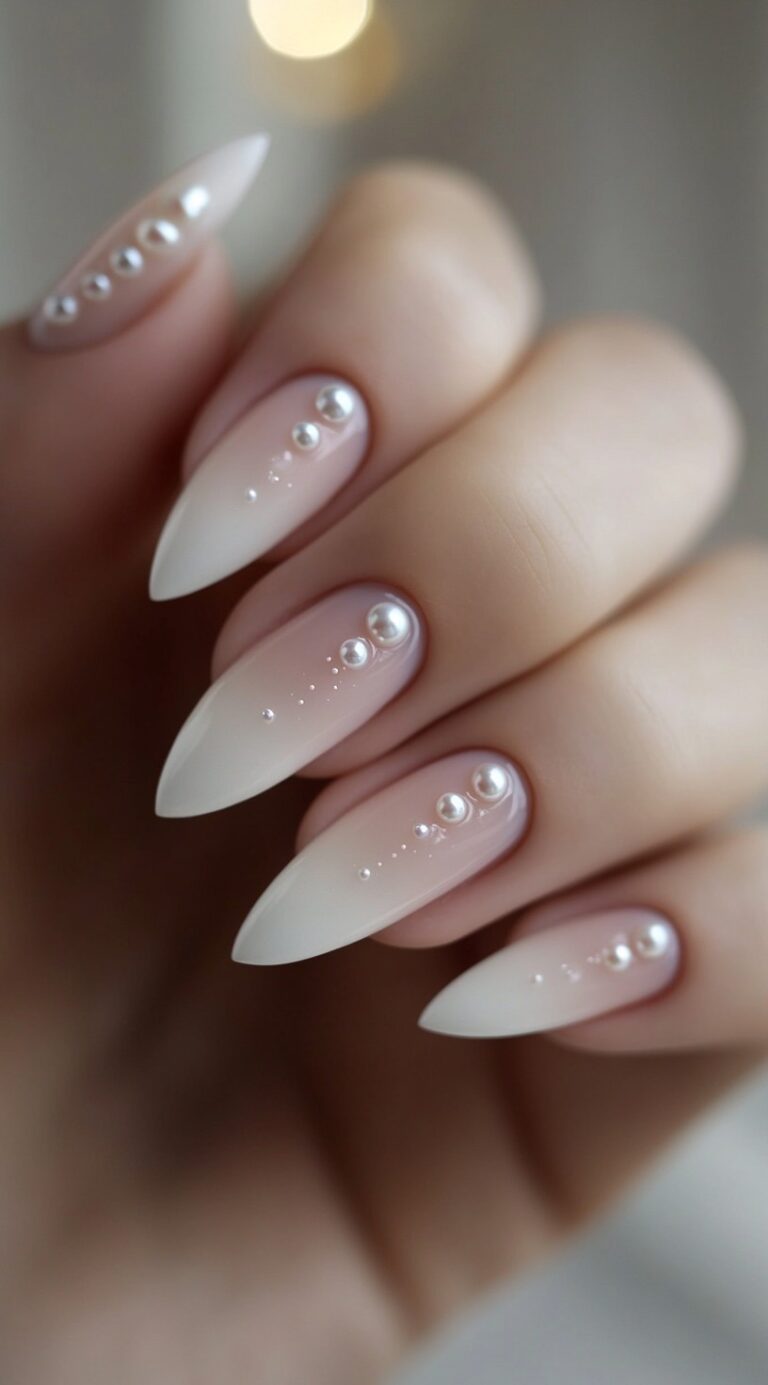 23 Elegant Pearl Wedding Nails: Timeless Ideas for a Sophisticated ...