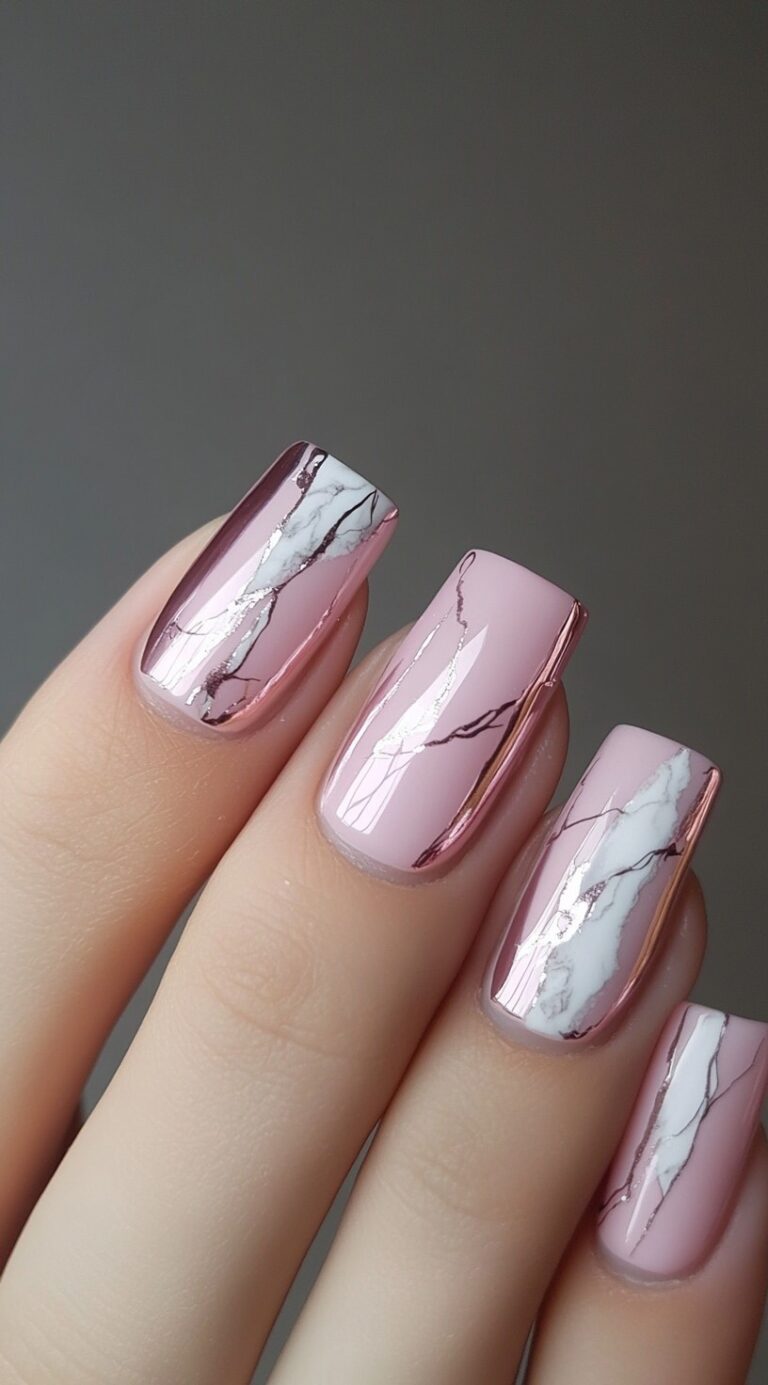29 Gorgeous Light Pink Chrome Nails Ideas: Creative Looks You'll Want ...