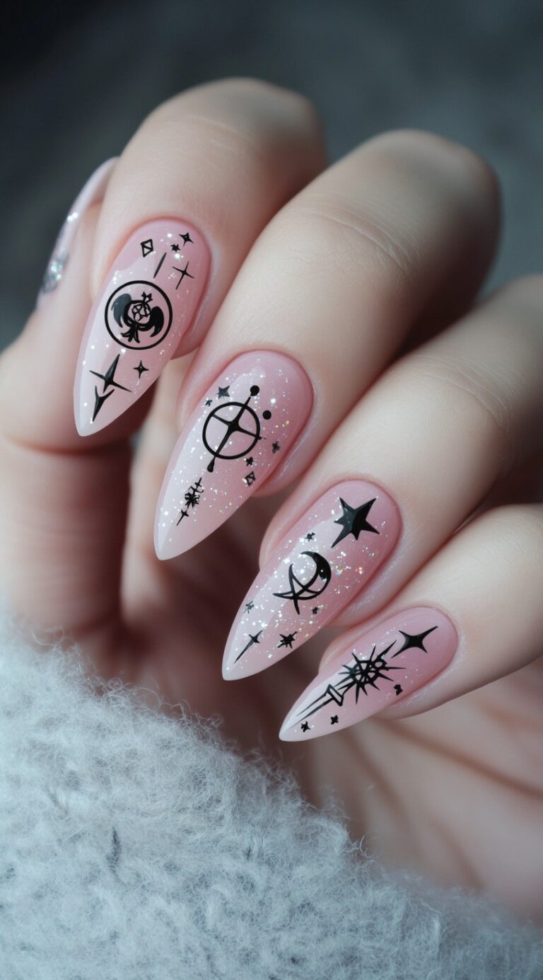26 Fierce Pink Goth Nails Ideas: Bold Designs for Your Dark Aesthetic ...