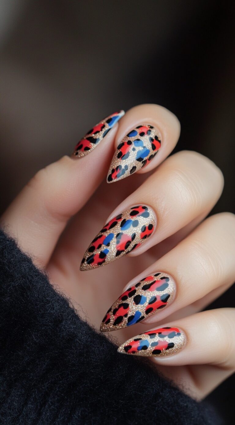 27 Eye-Catching Red and Blue Nails: Creative Ideas for a Statement ...