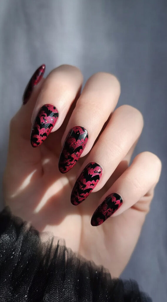 34 Wicked Bat Nails: Sinister-Cute Ideas Perfect for a Halloween Slay ...