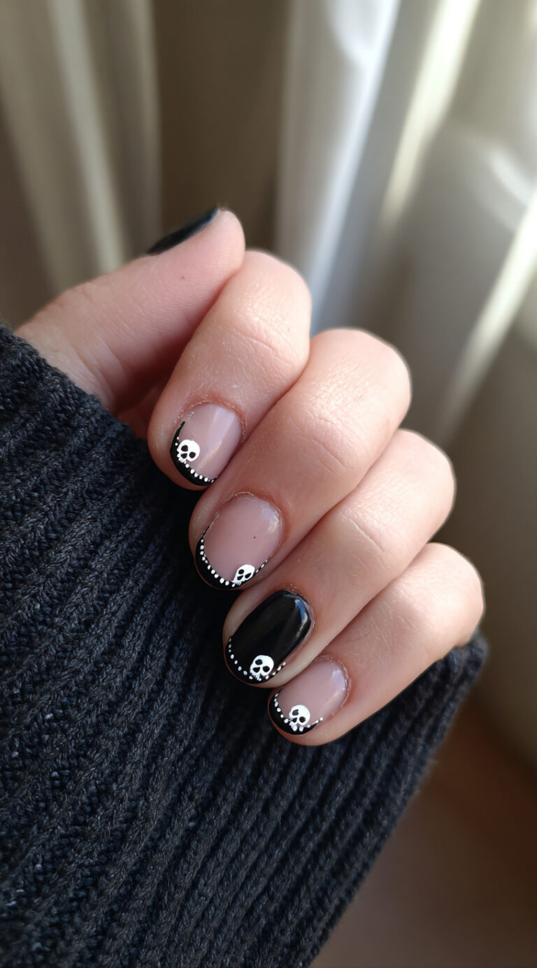 37 Spooky Skull Nails: Ideas That Scream Halloween Without Going ...