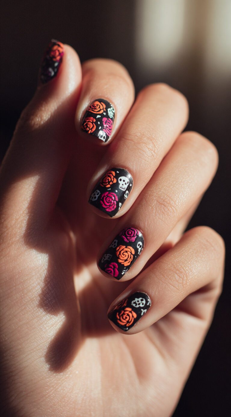 27 Striking Day of the Dead Nails: Bold and Colorful Ideas for ...