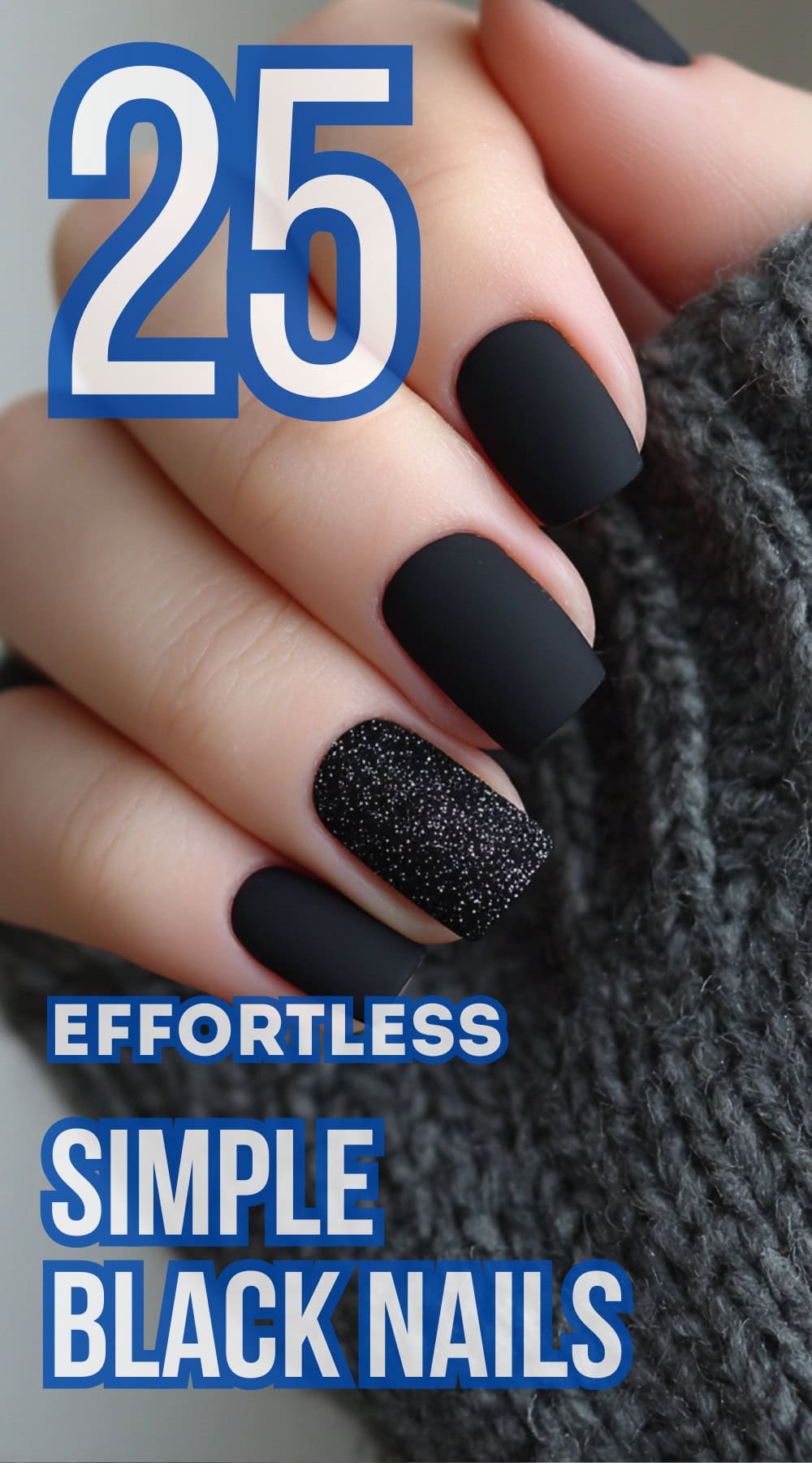 25 Effortless Simple Black Nails: Ideas That Are Stylish Without Trying ...
