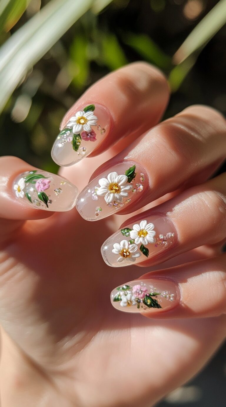 20 Irresistible 3D Gel Flower Nails Ideas: Elegant and Trendy Designs ...
