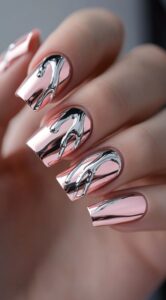 29 Gorgeous Light Pink Chrome Nails Ideas: Creative Looks You'll Want ...