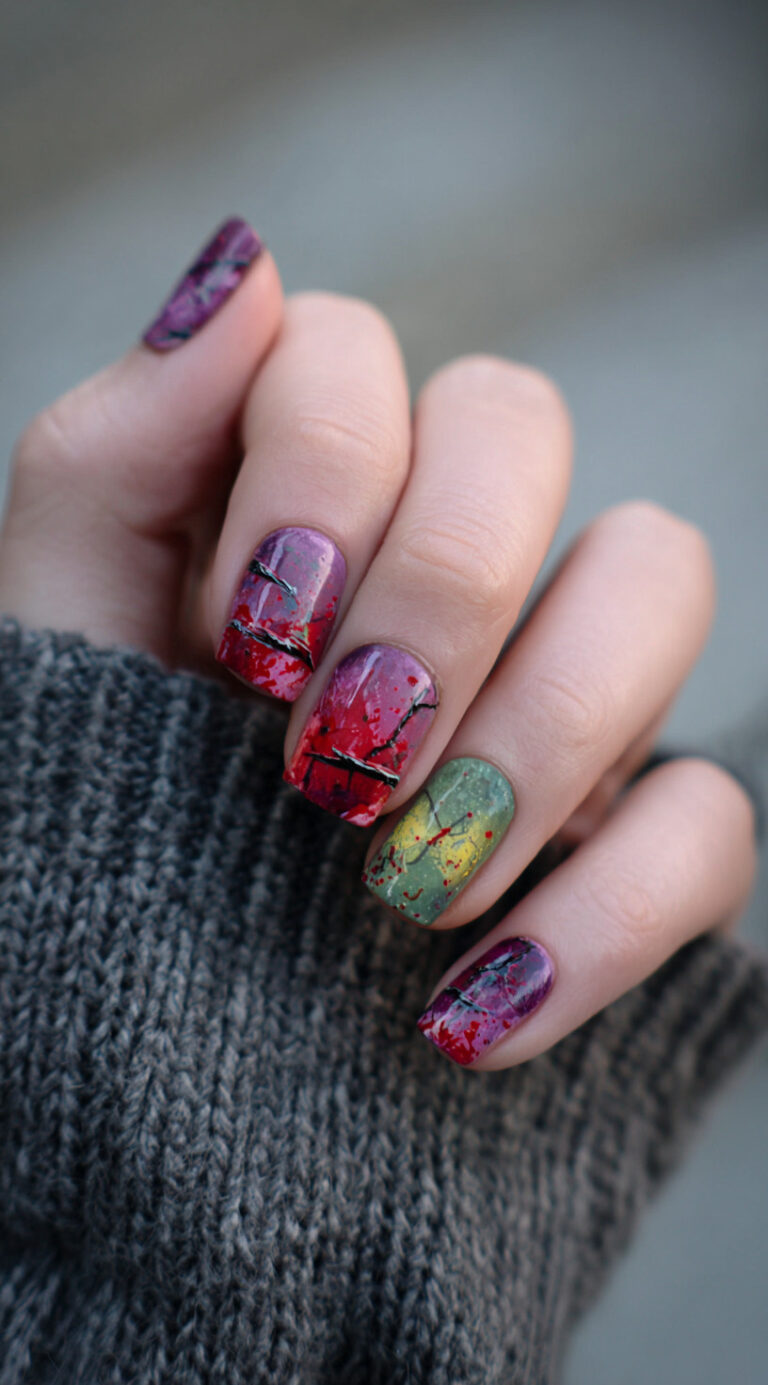 31 Creepy-Cool Zombie Nails: Ideas for a Terrifyingly Trendy Halloween ...