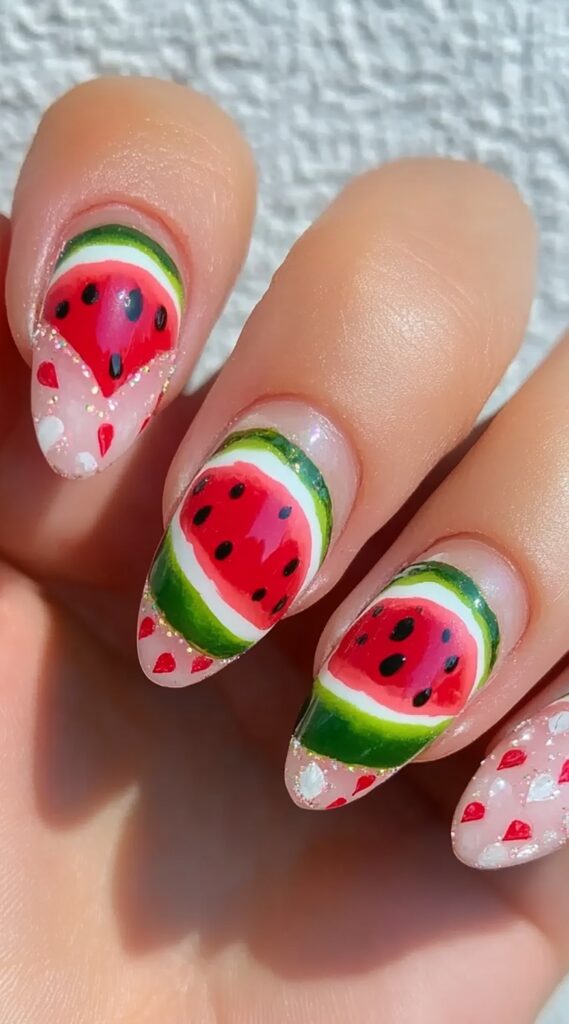 29 Juicy Watermelon Nail Art Ideas: Fresh Summer Looks You’ll Want to ...