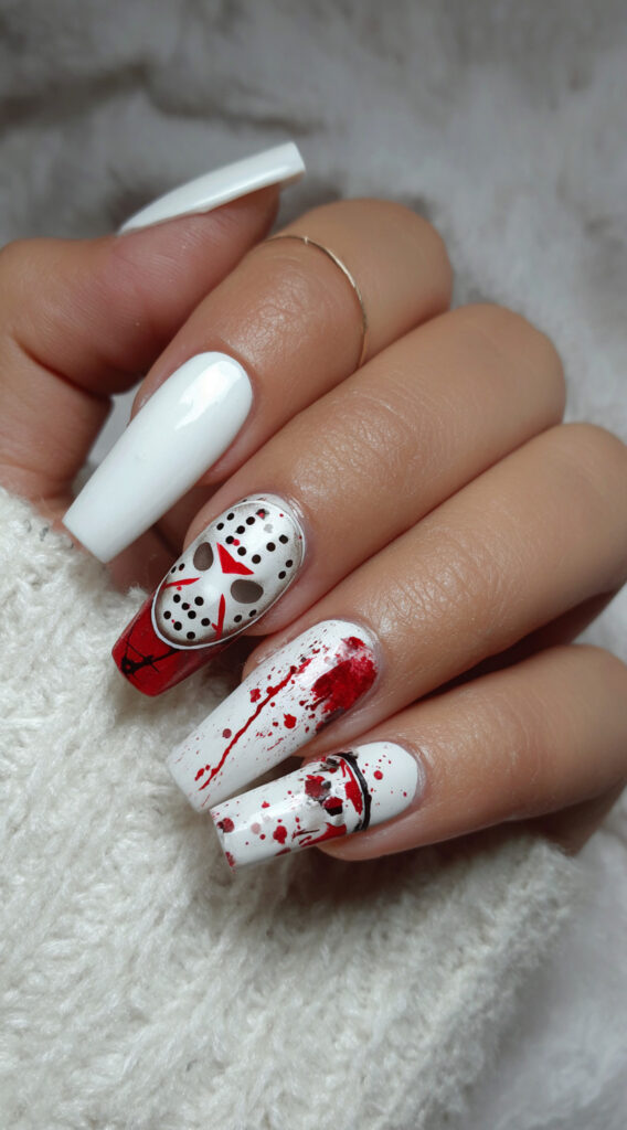 25 Sinister Friday the 13th Nails: Nail Art Ideas for a Subtly Spooky ...